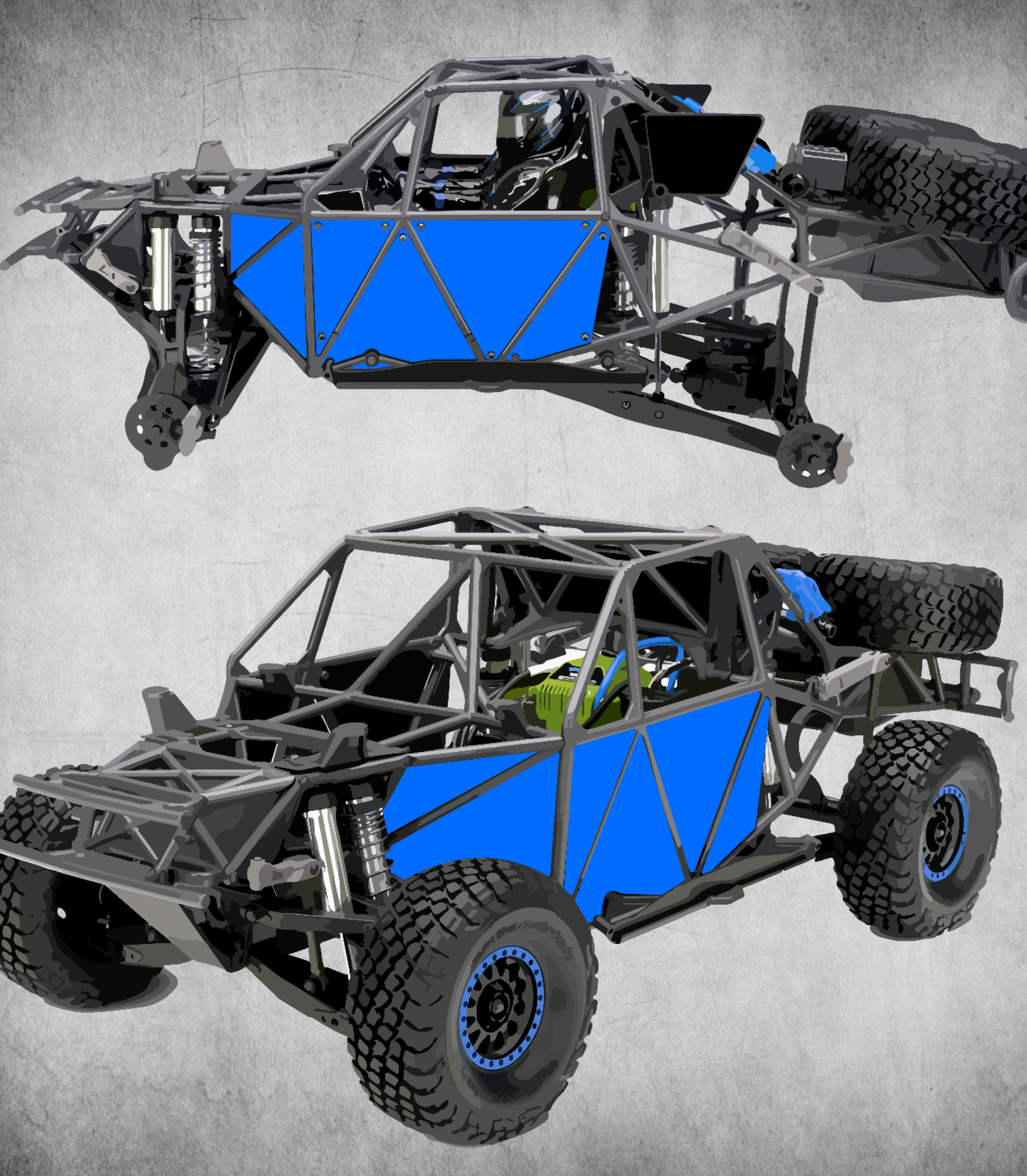 Panel RC Sticker Kit for the Traxxas UDR – Mac's Custom Designs & Prints